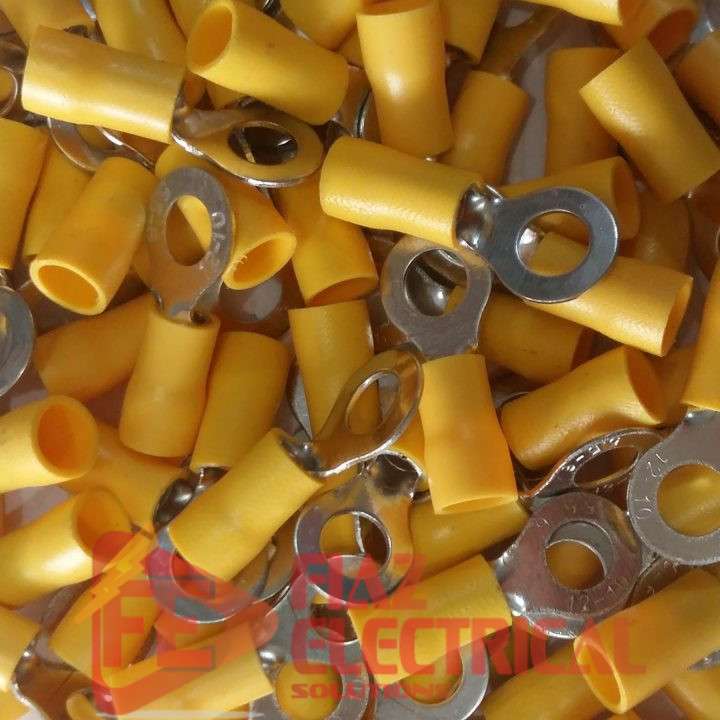 O-type Yellow Insulated Thimble/ Cable Lug 4mm (6mm hole) - Fiaz ...