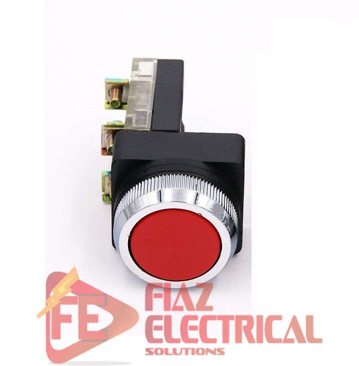 Push Button Switch (PB-30) 30mm Red Self Reset - Fiaz Electrical Solutions