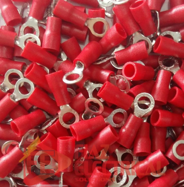 1.5mm Qty 100pc O-type Red Insulated Thimble/ Cable Lug - Fiaz ...