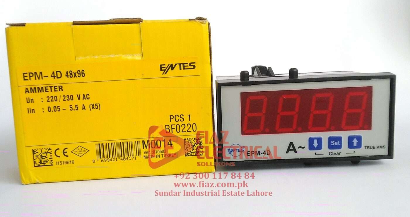 Pannel Meter Entes Ampere meter 96x96 Pakistan - Fiaz Electrical Solutions