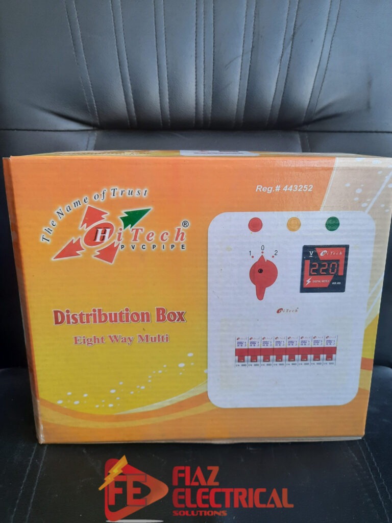 Plastic Breaker Box DB for Eight breakers with changeover switch and ...