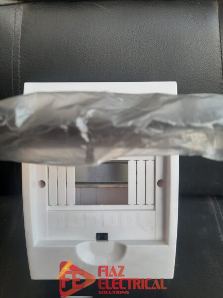 Plastic Breaker Box DB for Six breakers - Fiaz Electrical Solutions