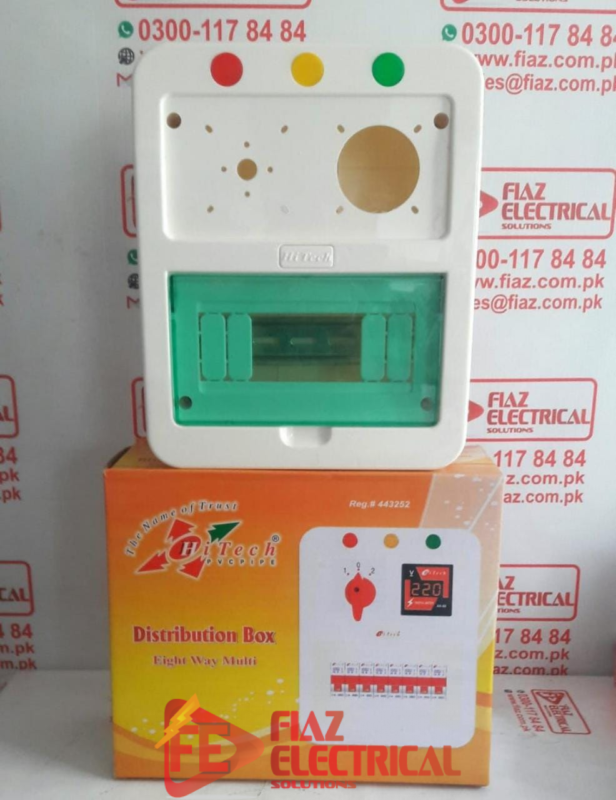 Plastic Breaker Box DB for Eight breakers with changeover switch and ...