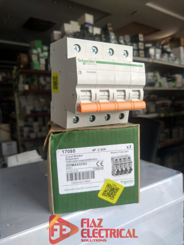 SCHNEIDER DOMAE MINIATURE CIRCUIT BREAKER IN PAKISTAN(MCB 4 POLE) - Fiaz Electrical Solutions