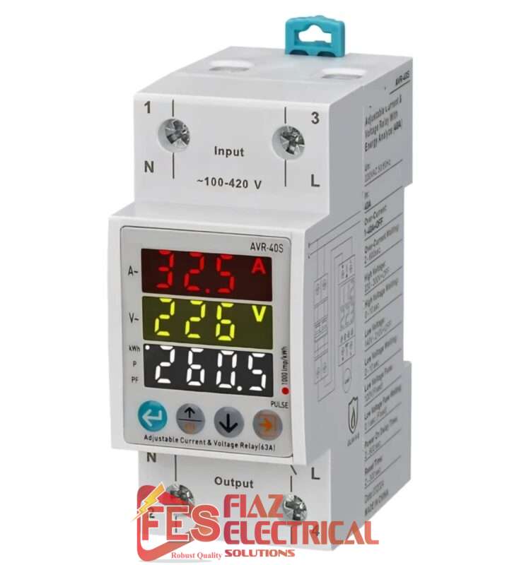 FES Protector 63A OVER AND UNDER VOLTAGE AND CURRENT PROTECTION RELAY ...